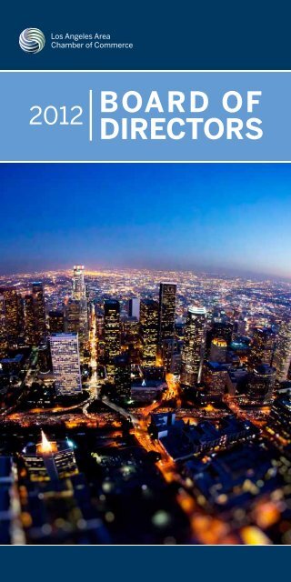 BOARD OF DIRECTORS - Los Angeles Chamber of Commerce
