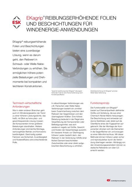 EKagrip® REIBUNGSERHÖHENDE FOLIEN UND - ESK Ceramics ...