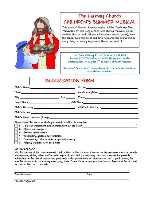 Church Registration Cards