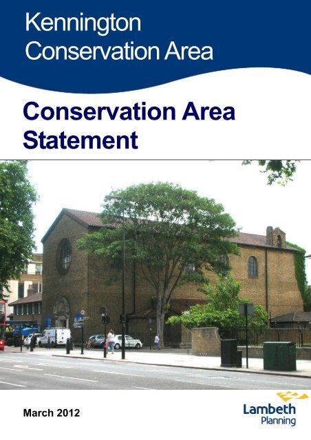Kennington Conservation Area Statement 26 ... - Lambeth Council