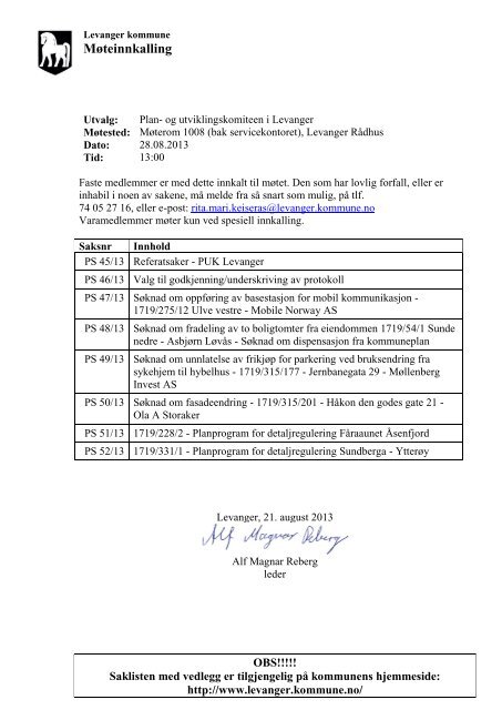 PDF - Levanger kommune PDF - Levanger kommune