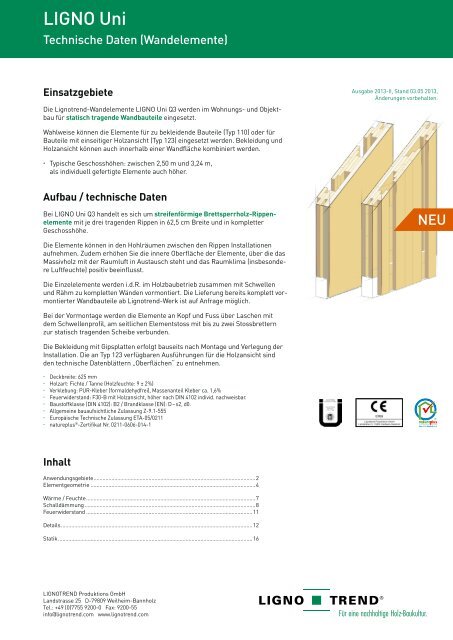 LIGNO Uni - Lignotrend