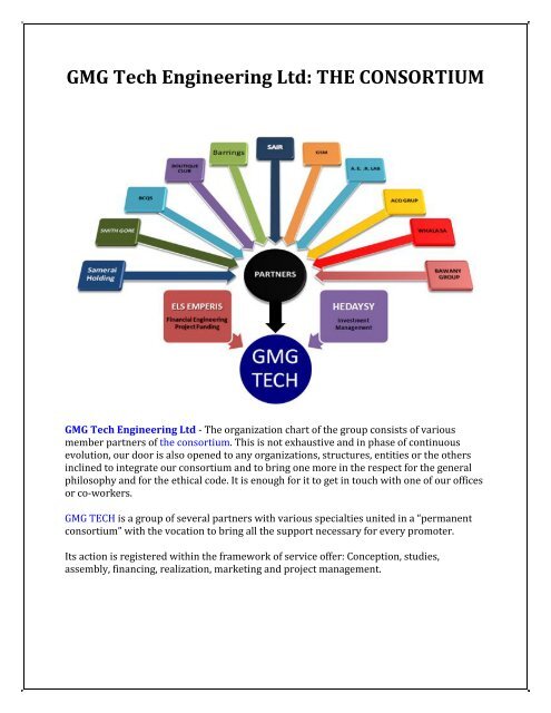 GMG Tech Engineering Ltd: THE CONSORTIUM
