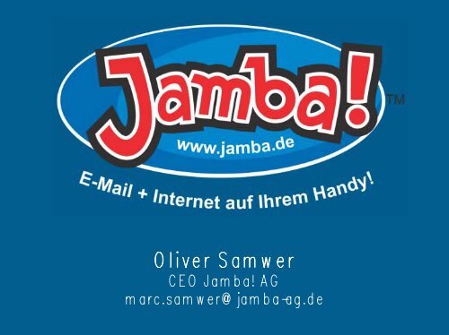 Mobile Internet - Beispiel Jamba!