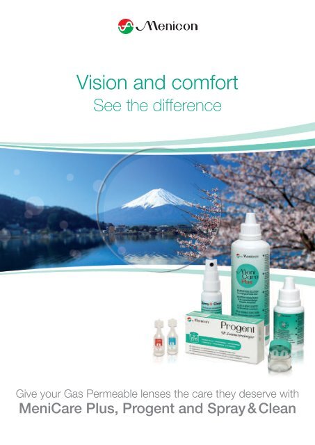 See the difference - Menicon