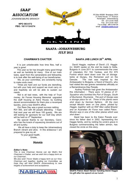 SAAF ASSOCIATION - Admin