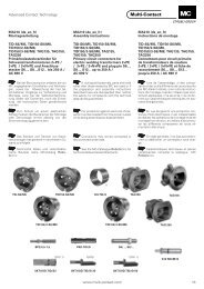 MC-Kontaktlamellen das Herz der MC-Kontakte - Multi-Contact