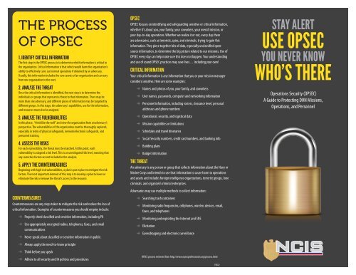 USE OPSEC WHO'S THERE