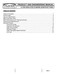 PVDF Color Chart - Nucor Building Systems