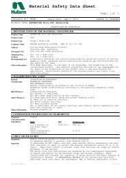 Material Safety Data Sheet - Nufarm