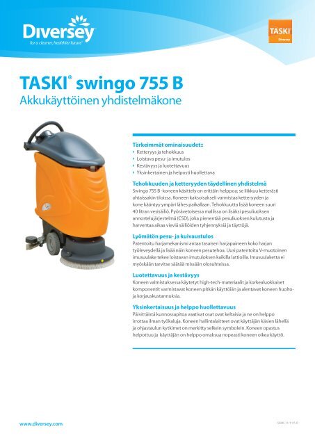 TASKI® swingo 755 B UK Master Version