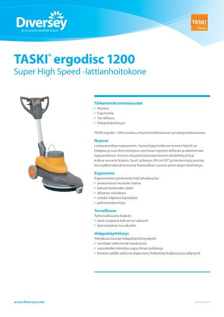 TASKI® ergodisc 1200