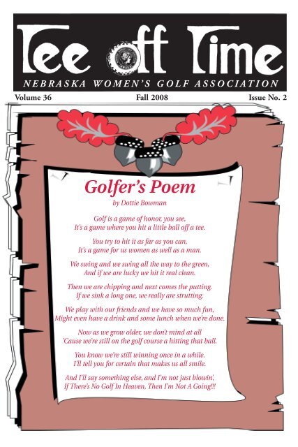 Golfer's Poem - Nebraska Women's Amateur Golf Association