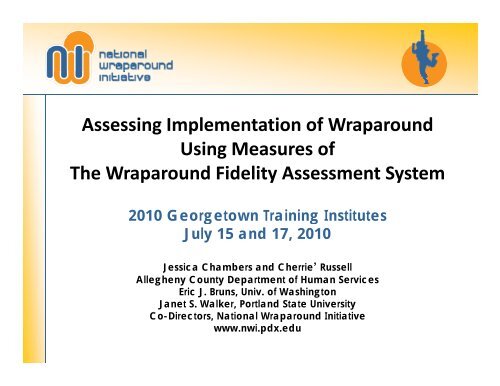 Using Measures of the Wraparound Fidelity Assessment System