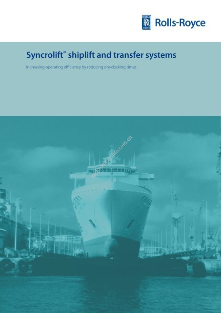 SyncroliftÂ® shiplift and transfer systems