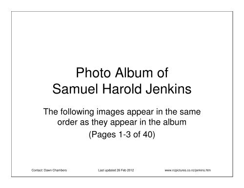 Sam Jenkins Album