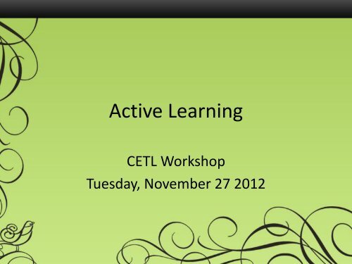 Active Learning powerpoint