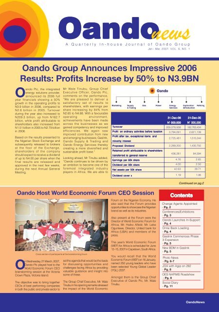 Pg. 5 - Oando PLC