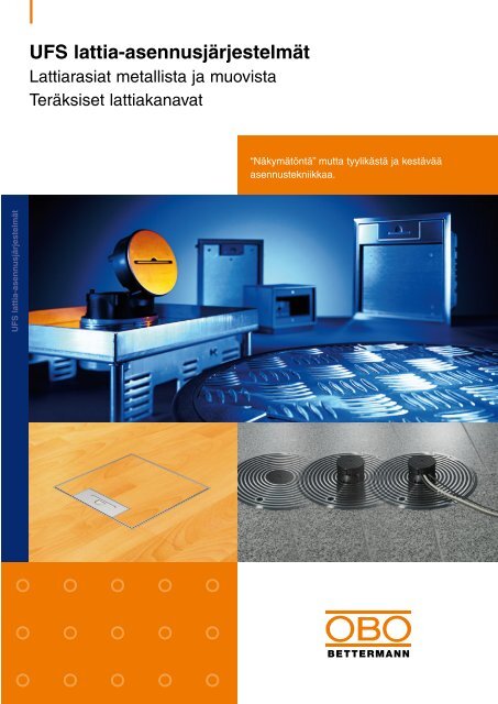 UFS lattia-asennusjärjestelmät - OBO Bettermann