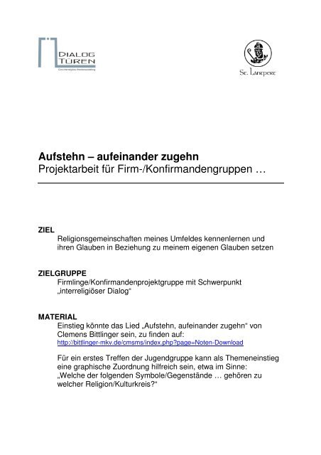 Aufstehn-aufeinander zugehn - Occurso