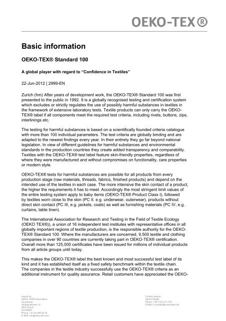 2999-EN (PDF) - Oeko-Tex