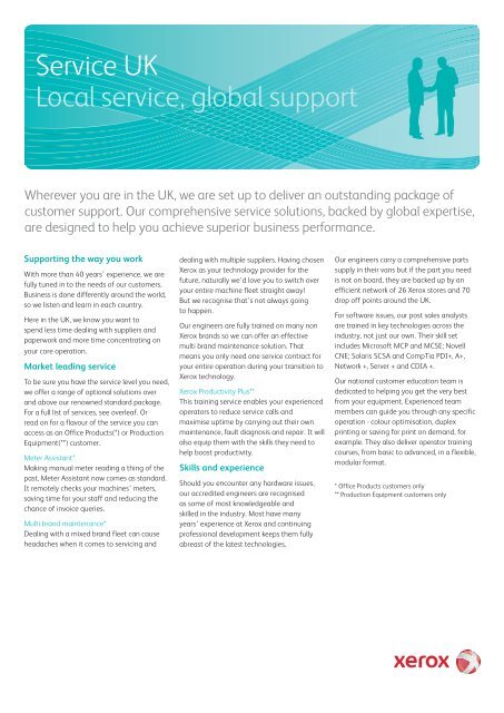 Local Service, Global Support (pdf) - Xerox