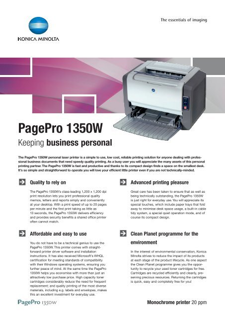 Konica Minolta 1350W PagePro Printer - Office Printers