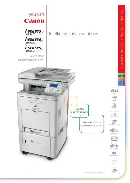 Canon i-Sensys MF9170 Brochure - Office Printers