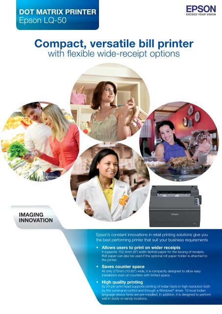 Epson LQ50(NoAddress).indd - Office Printers