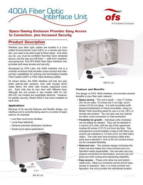 400A Fiber Optic Interface Unit (327.56 KB) - OFS