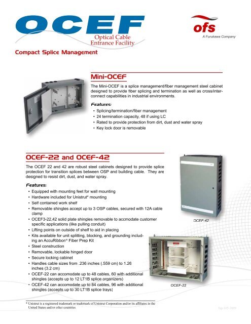 Mini-OCEF OCEF-22 and OCEF-42 - OFS