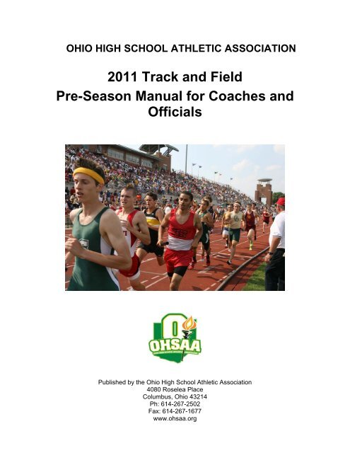 Track and Field Manual - Ohio High School Athletic Association