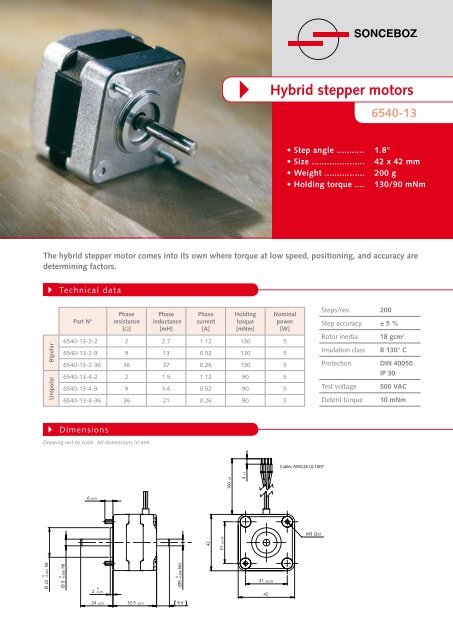 Hybrid stepper motors