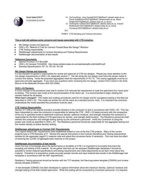 CTB Sampling and Testing instru