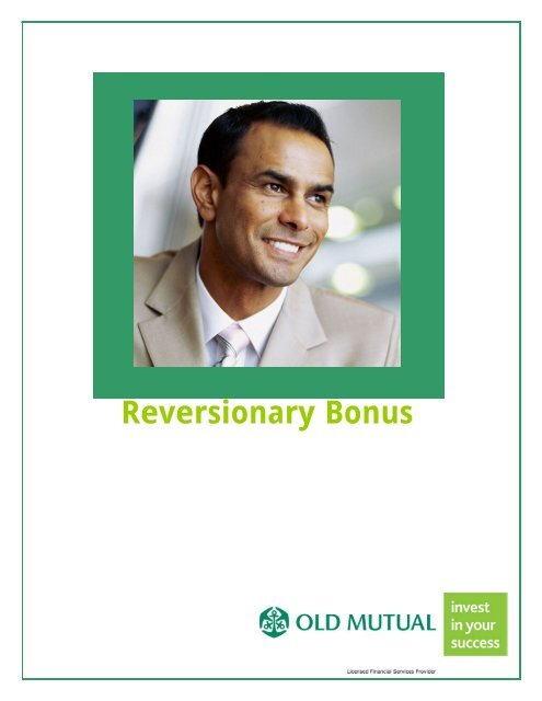 Reversionary Bonus - Old Mutual
