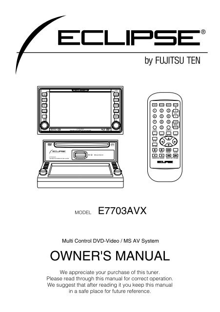 How to operate the CD player - Eclipse
