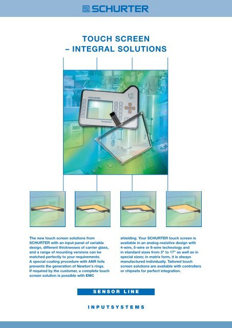 TOUCH SCREEN – INTEGRAL SOLUTIONS