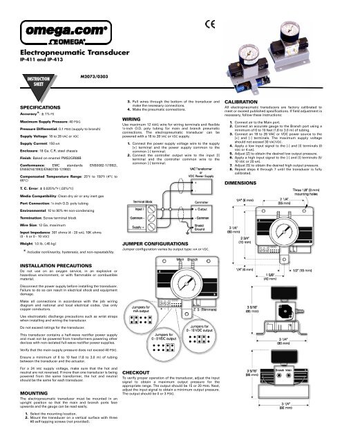 Manual - Omega Engineering