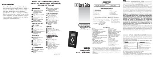 CL230 - Omega Engineering