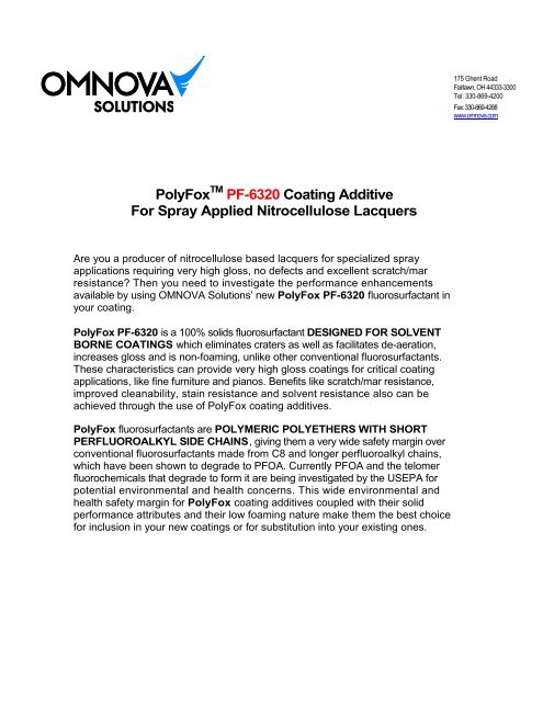 Fine Furniture - Omnova