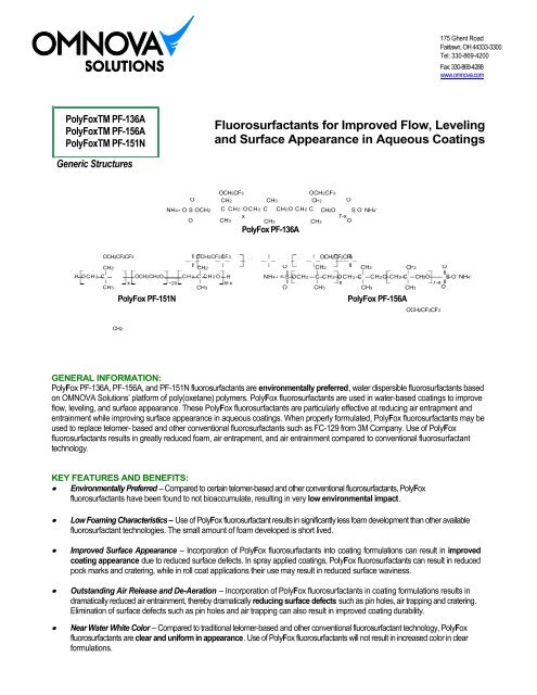 Aqueous Applications - Omnova