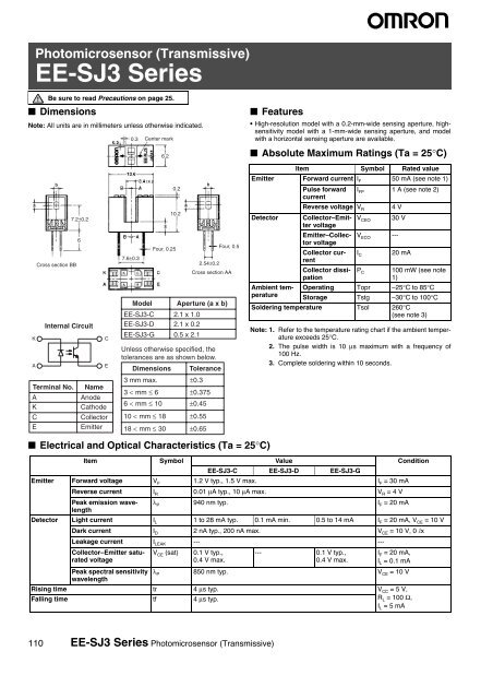 EE-SJ3 Series - Omron