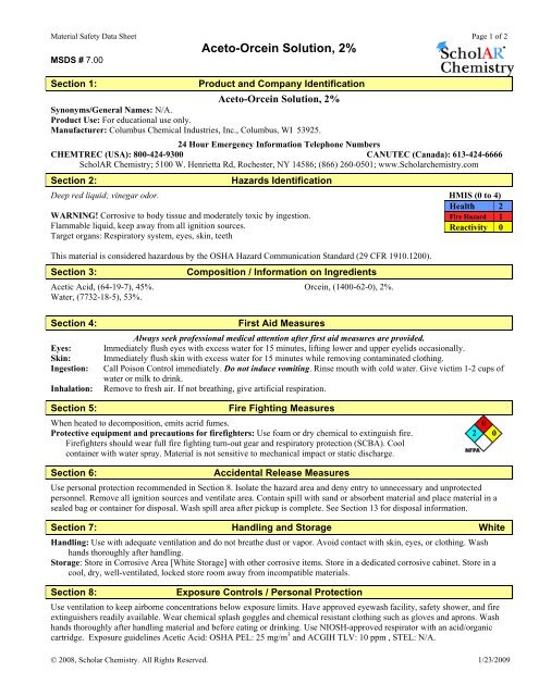 Aceto-Orcein Solution, 2%