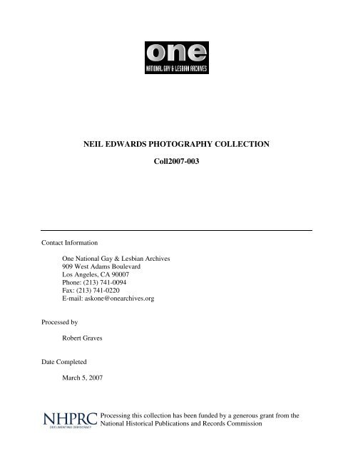 NEIL EDWARDS PHOTOGRAPHY COLLECTION Coll2007-003