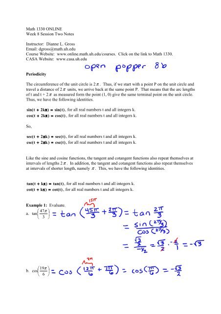 Notes from session 2