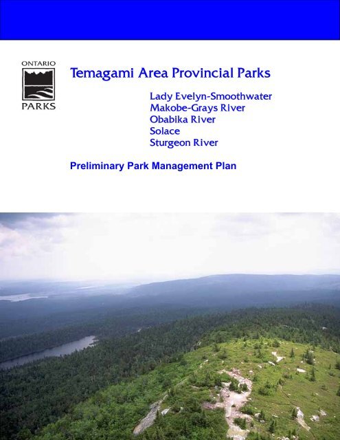 Temagami Area Provincial Parks - Ontario Parks