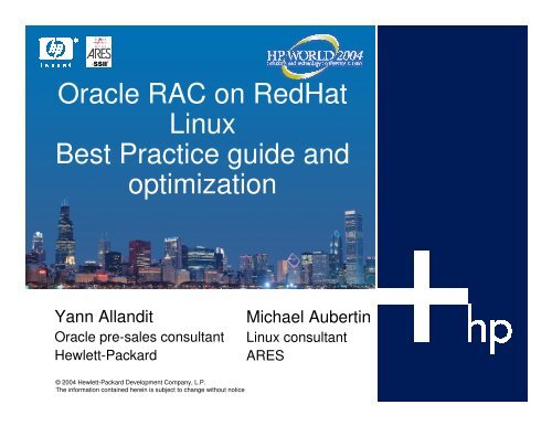 Oracle RAC on RedHat Linux Best Practice guide and ... - OpenMPE