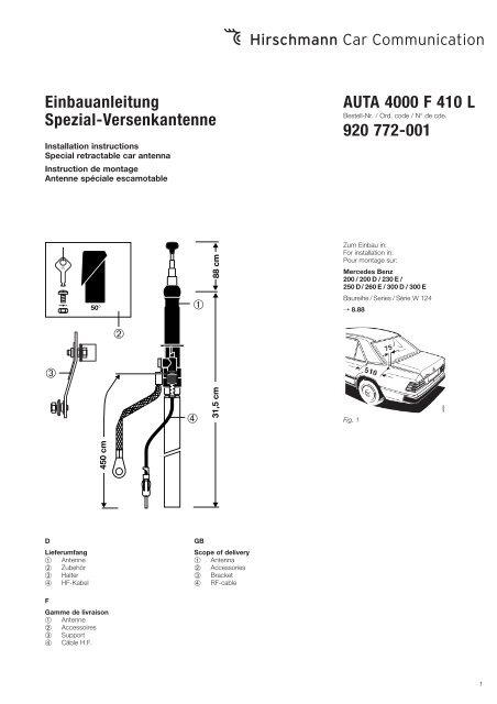 920 772-001 - Hirschmann Car Communication