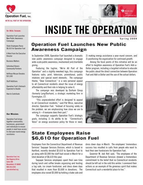 INSIDE THE OPERATION - Operation Fuel