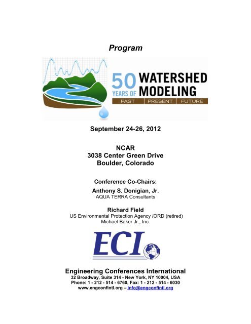 Program - Engineering Conferences International